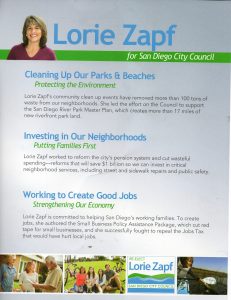 Lori Zapf Mail Piece – Political Propaganda