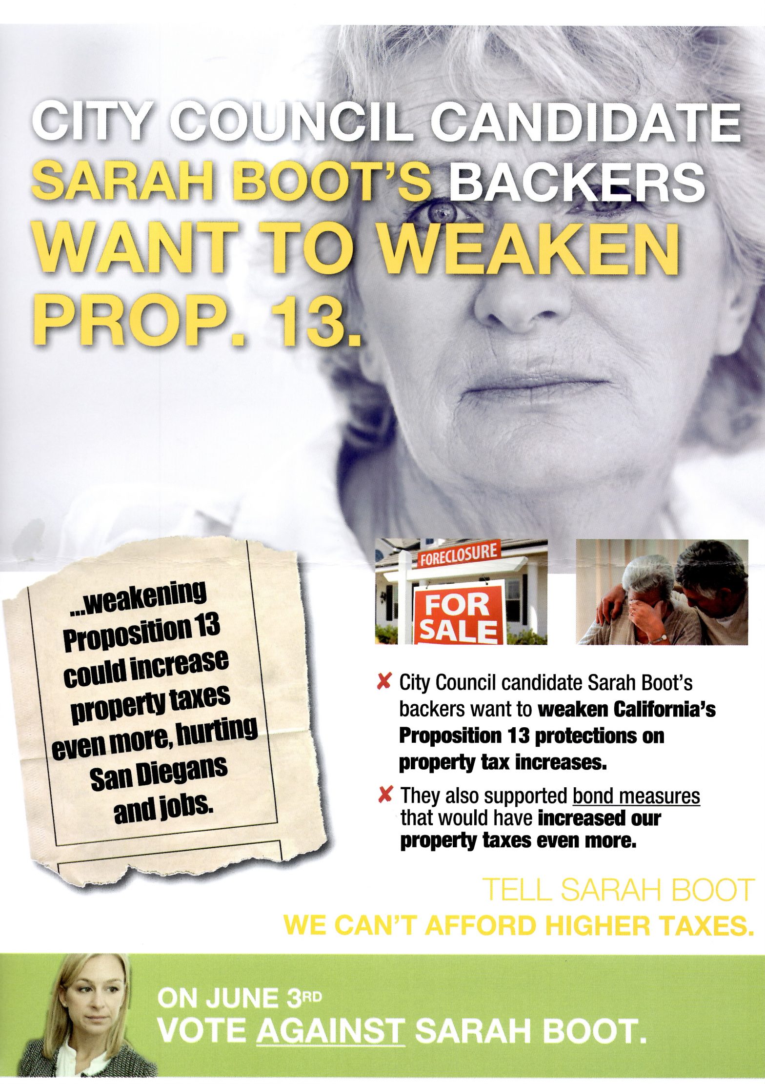 Sarah Boot and Prop 13 – Political Propaganda